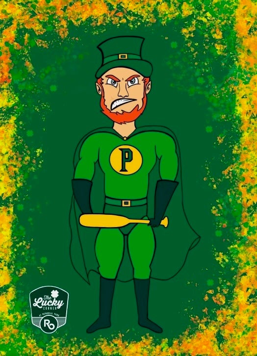 Super Paddy Print - 8 1/2 x 11 Framed and Signed | Royal Oak Leprechauns